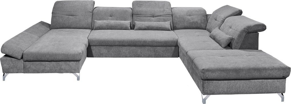 XXXLutz SEDACÍ SOUPRAVA, textil, tmavě šedá MID.YOU - Rozkládací sedačky - 002220028609