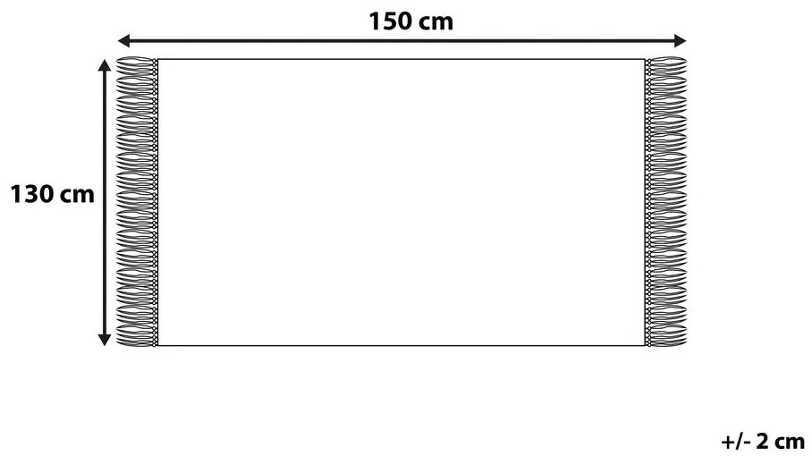 Deka 130 x 150 cm světle šedá YAMALAK Beliani