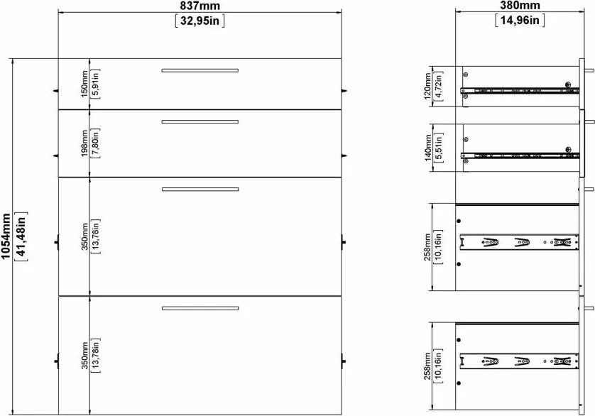 FN Zásuvky Office 426 dub sonoma