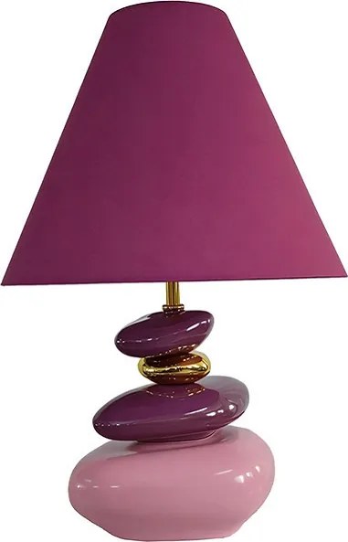 Designová stolní lampa Kalpana 60 cm růžová