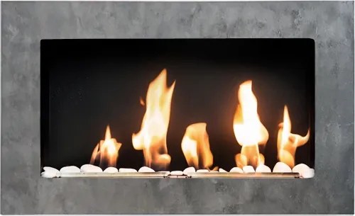 BIOFLAME biokrb Easy S Open Imitace beton 65x40 cm