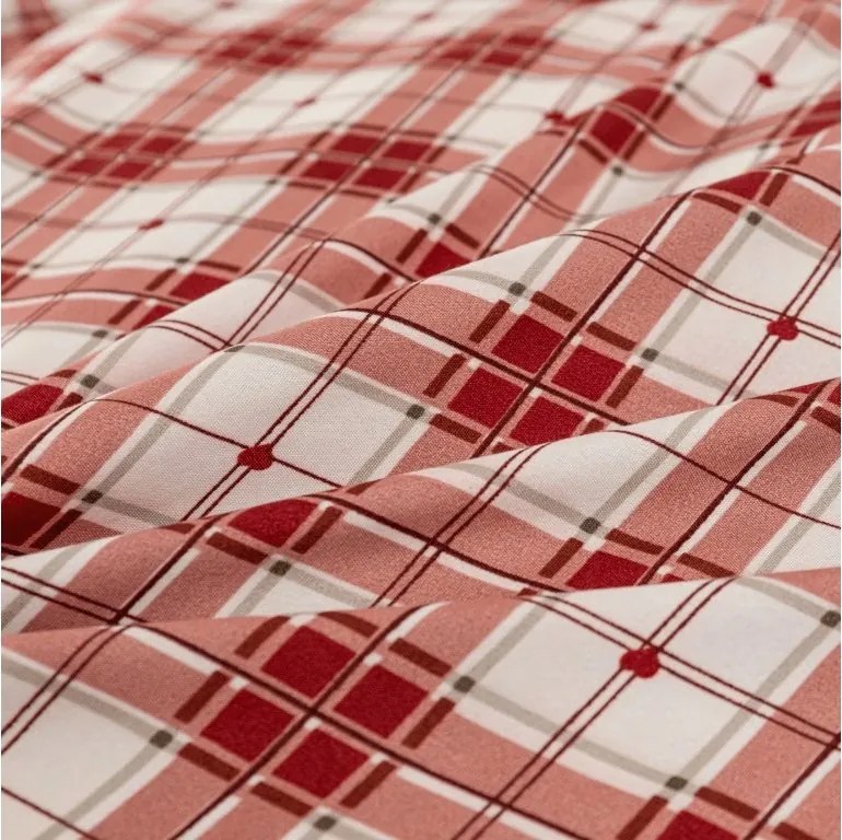 Flanelové povlečení TARTAN HEART barevné Rozměr povlečení: 70 x 90 cm | 140 x 200 cm