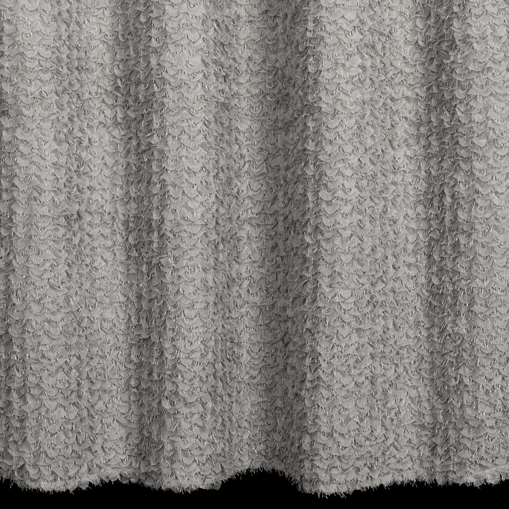 ZÁVĚS NA KROUŽCÍCH TIFFANY 135X250 CM STŘÍBRNÁ