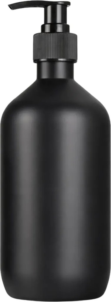 Camerazar Dávkovač mýdla 300 ml matně černá lahvička s pumpičkou do kuchyně nebo koupelny