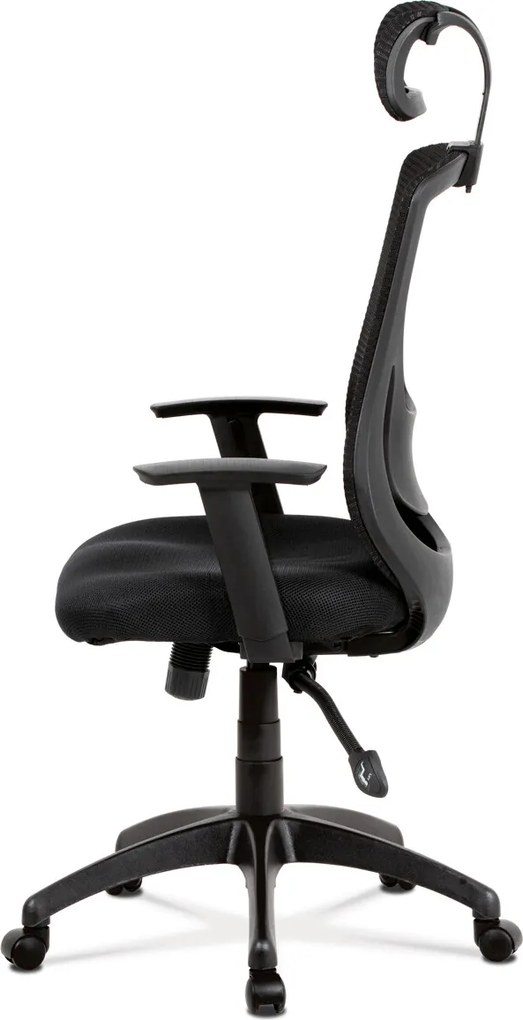 Ergonomická kancelářská židle MODUS - černá síťovina / látka