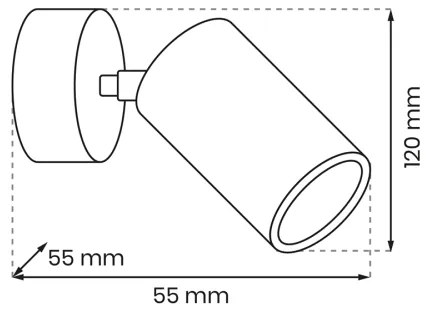 Nástěnné bodové svítidlo HUDSON 1xGU10/8W/230V bílá