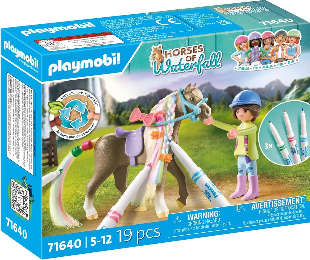 Playmobil playmobil 71640 kreativní sada s koněm a tužkami