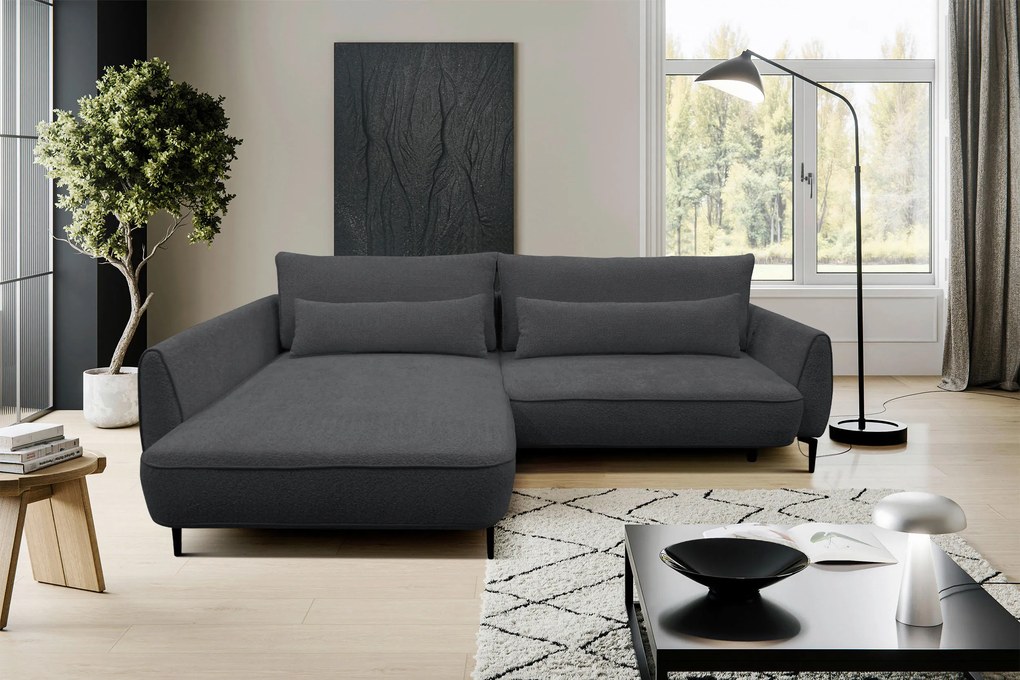 XXXLutz ROHOVÁ SEDAČKA, textil, tmavě šedá MID.YOU - Sedací soupravy - 001574005707