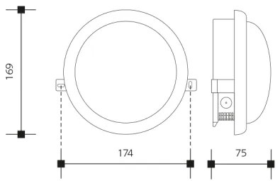 Svítidlo LEDMED KRUH LED 10W IP54 neutrální bílá 4000K LM31300005