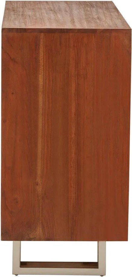 Komoda z masivu akácie v tmavě přírodní barvě 92x82x40 cm Simla – Premier Housewares