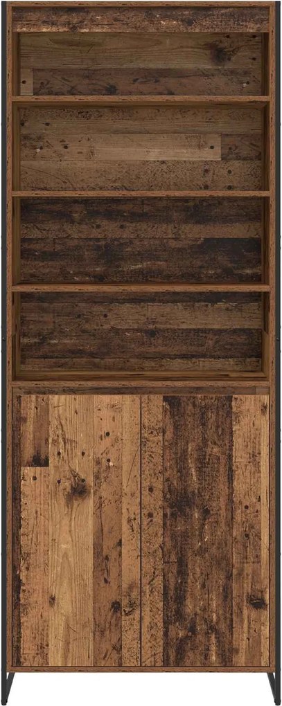 Vysoké skříně Staré dřevo 79 x 36 x 200 cm Kompozitní dřevo 3403044