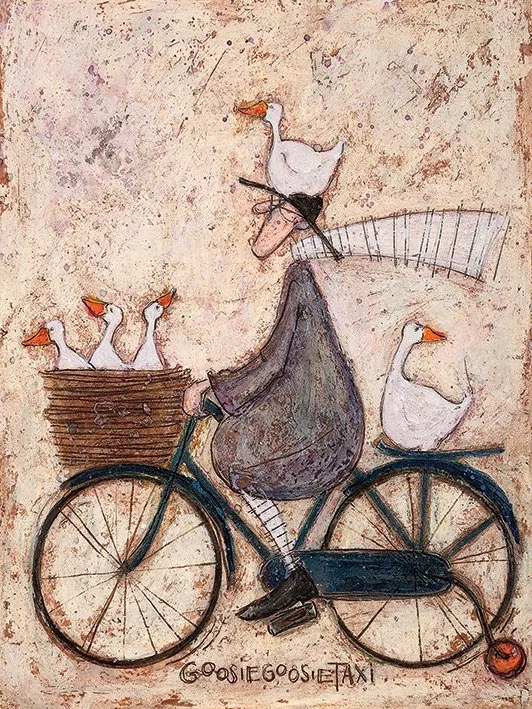 Obraz na plátně - Sam Toft, Goosie Goosie Taxi