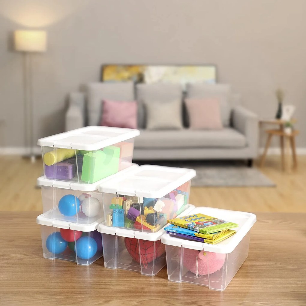 Úložný box na boty, 12 kusů, plastová krabice na boty