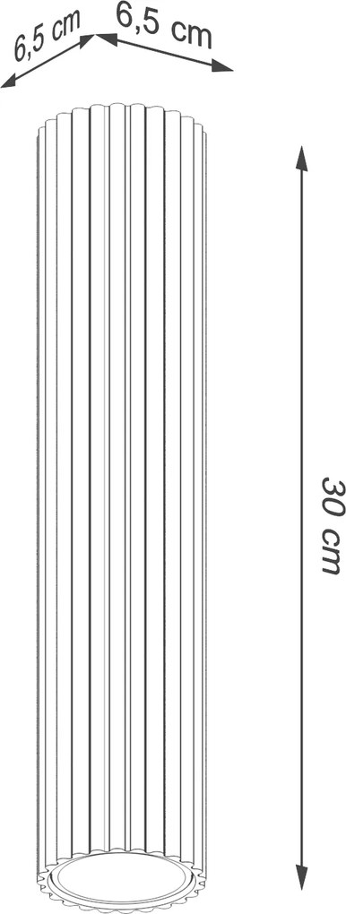 Stropní svítidlo Karbon, 1x tmavěbéžové hliníkové stínítko, (40 cm)