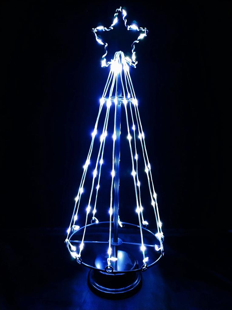 Vnitřní vánoční LED světelný kužel, 45 cm, na baterie i do zásuvky Barva: Různobarevná