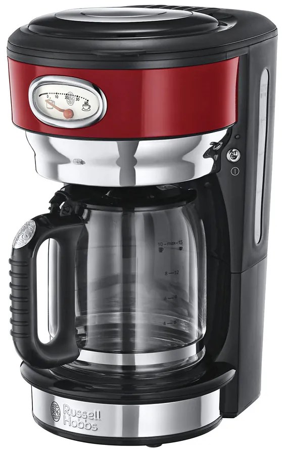 Kávovar RUSSELL HOBBS RETRO 21700, červený