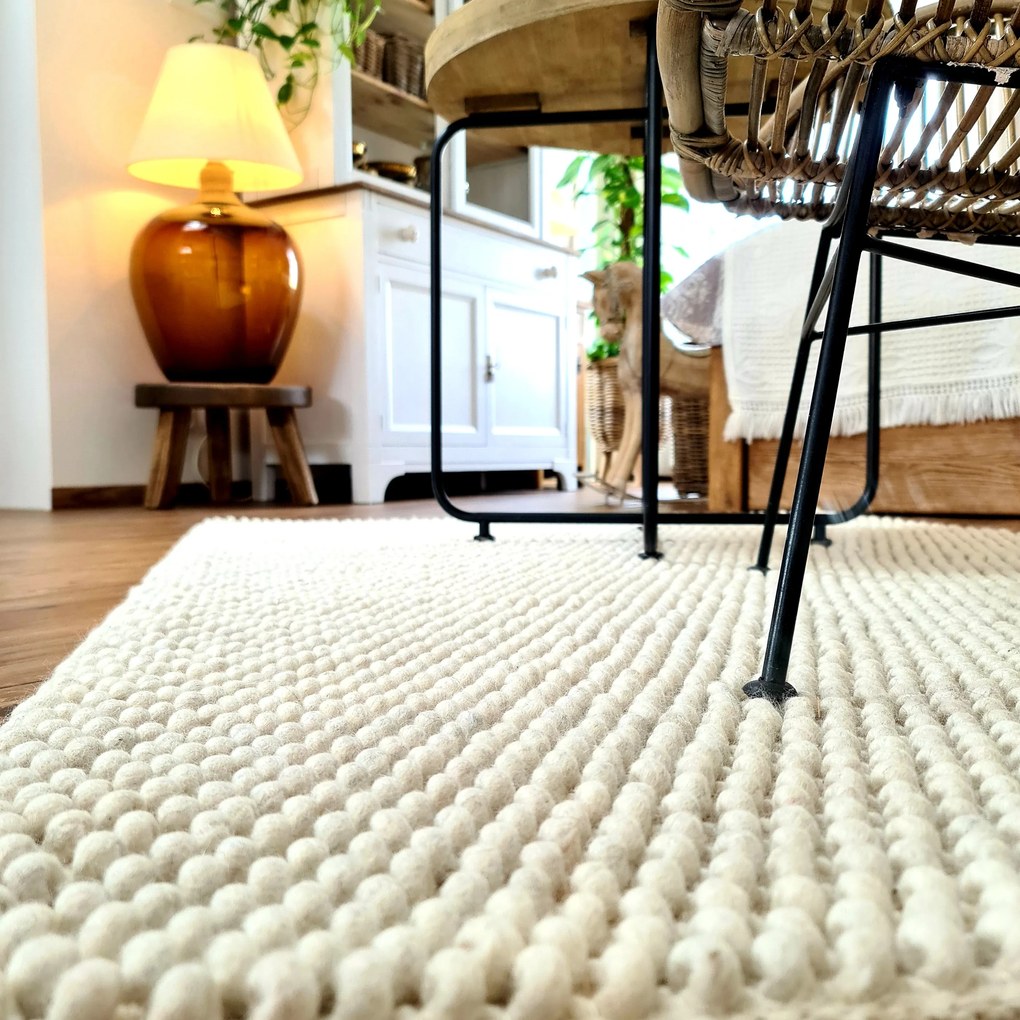 Obsession, Ručně tkaný kusový koberec Loft 580 IVORY, 160x230, bílá, ložnice