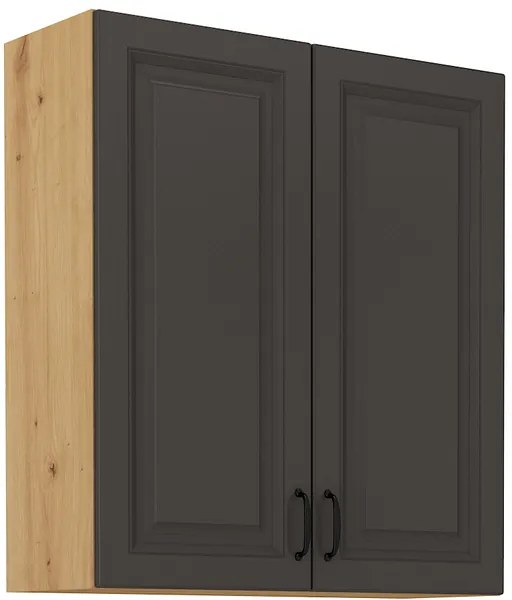 Kuchyňská skříňka Stilo 80 G-90 2F korpus dub artisan, dvířka šedá