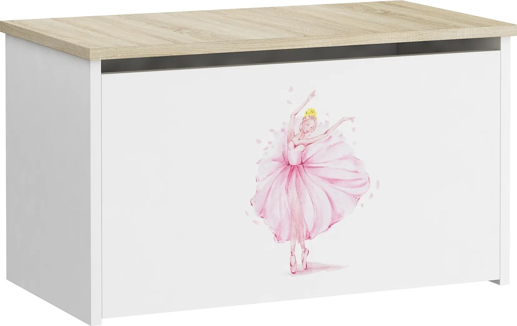 ADRK Furniture Truhla na hračky DARIA TB-Dar-W+S-BAL-n-O053
