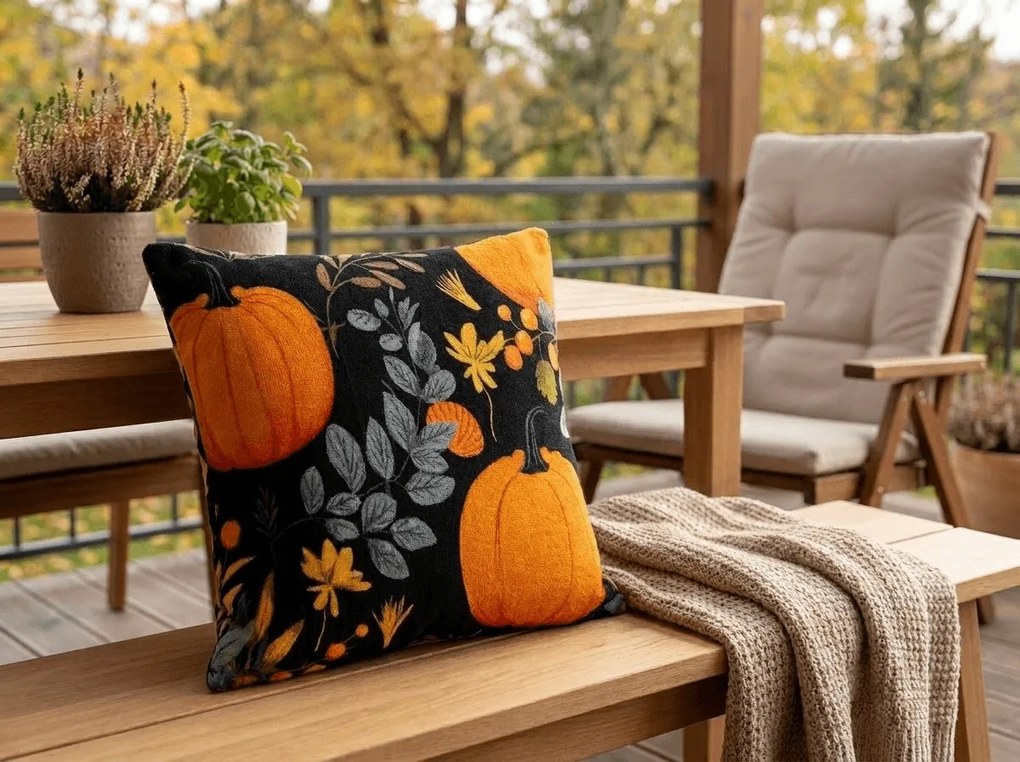 Mikroplyšový povlak na polštářek PUMPKINZA 45x45 cm, barevný