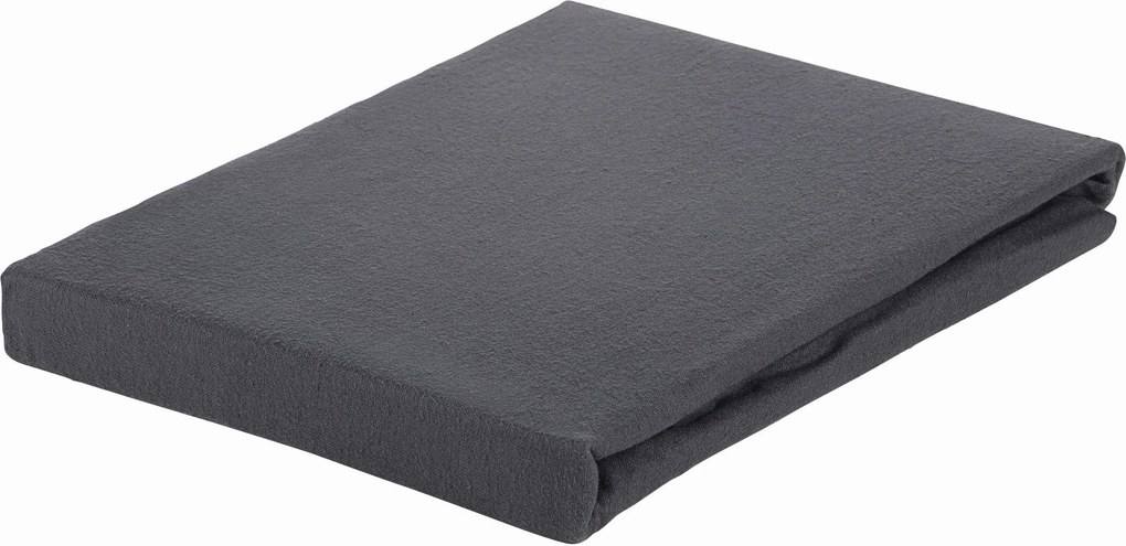 XXXLutz ELASTICKÉ PROSTĚRADLO, flanel, antracitová, 100/200 cm Novel - Prostěradla - 008823000102
