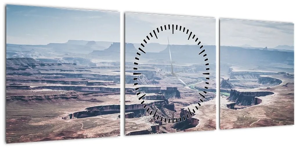 Obraz kaňonů, USA (s hodinami) (90x30 cm)