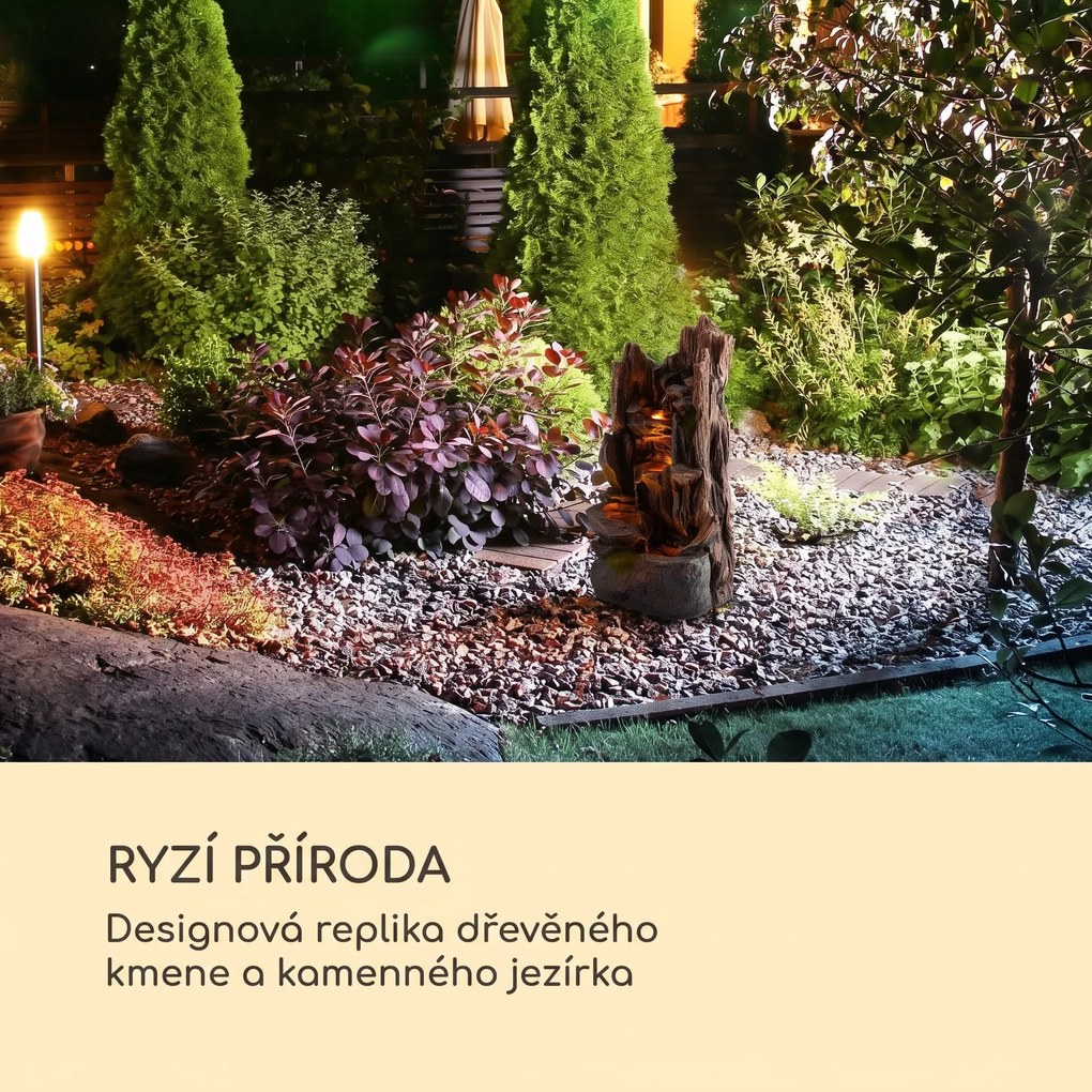 Blumfeldt Mystic Tree solární fontána s LED osvětlením, polyresin