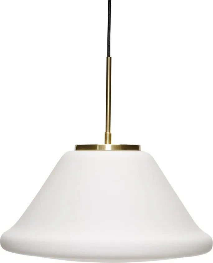 Bílé stmívatelné závěsné svítidlo ø 40 cm Muse – Hübsch