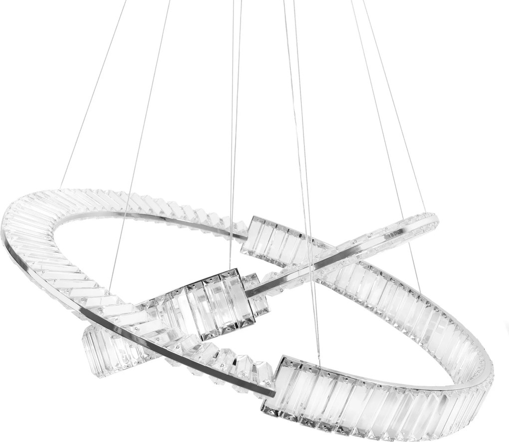 Toolight Toolight, LED křišťálové stropní svítidlo APP1525-CP60/80, chrom, OSW-06973