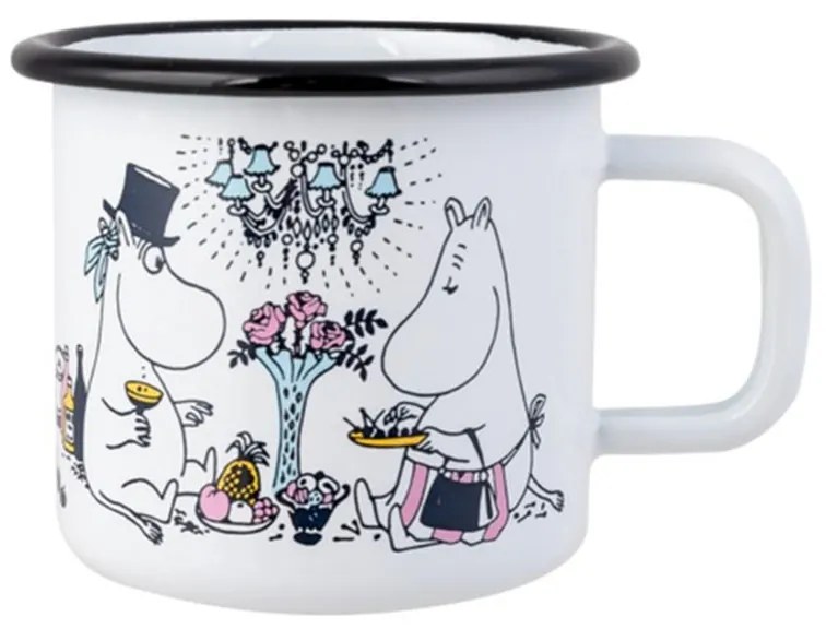 Smaltovaný plecháček Moomin Date Night 3,7 dl Muurla