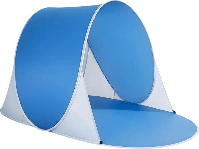 Samorozkládací plážový stan SUNSHADE 190x120 cm, modrá/bílá
