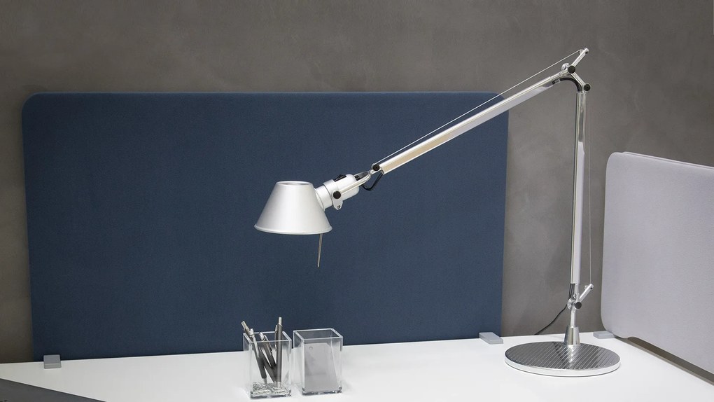 Artemide A0151W00 + A003900 Tolomeo Midi Tavolo LED, designová stolní lampa, 9W LED 2700K, hliník, 100cm
