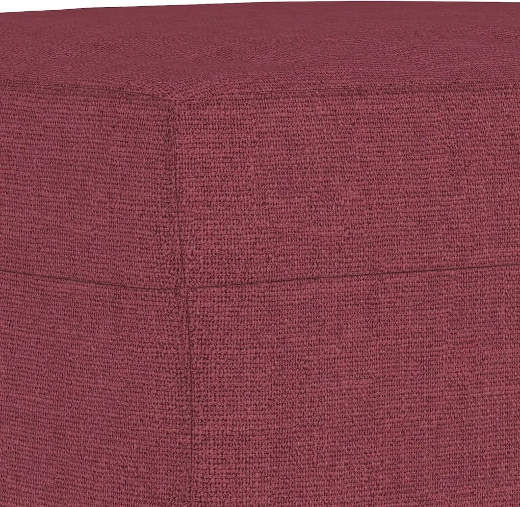 3dílná sedací souprava s poduškami vínová textil 3201320