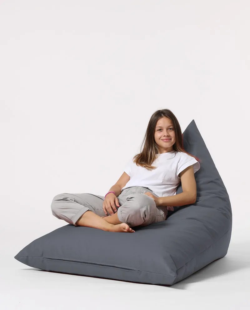 Atelier del Sofa Zahradní sedací vak Pyramid Big Bed Pouf - Fume, Kouřová