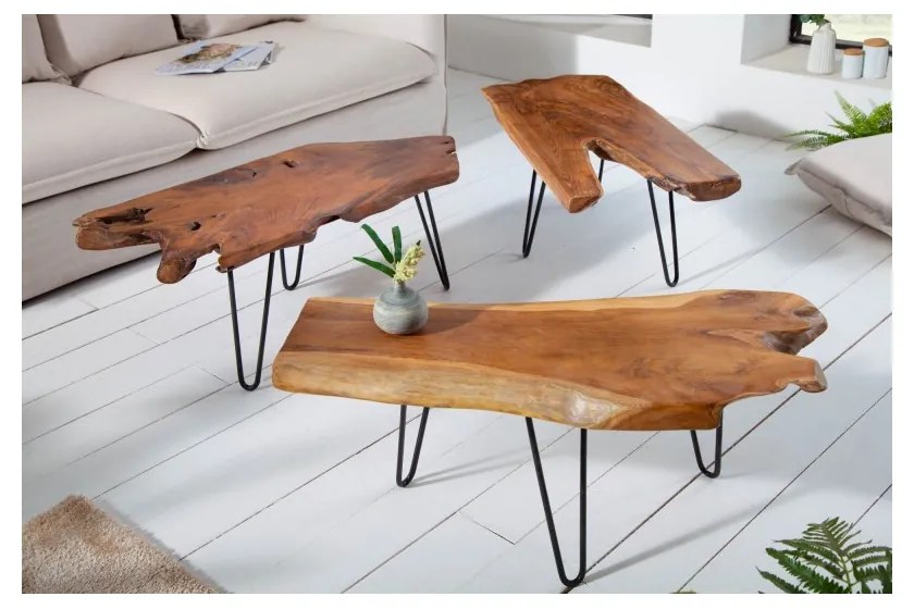Massive home | Odkládací stolek WILD 100 CM masiv teak