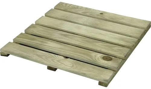 Dřevěná dlaždice 40 x 40 cm, borovice, tlakově impregnovaná