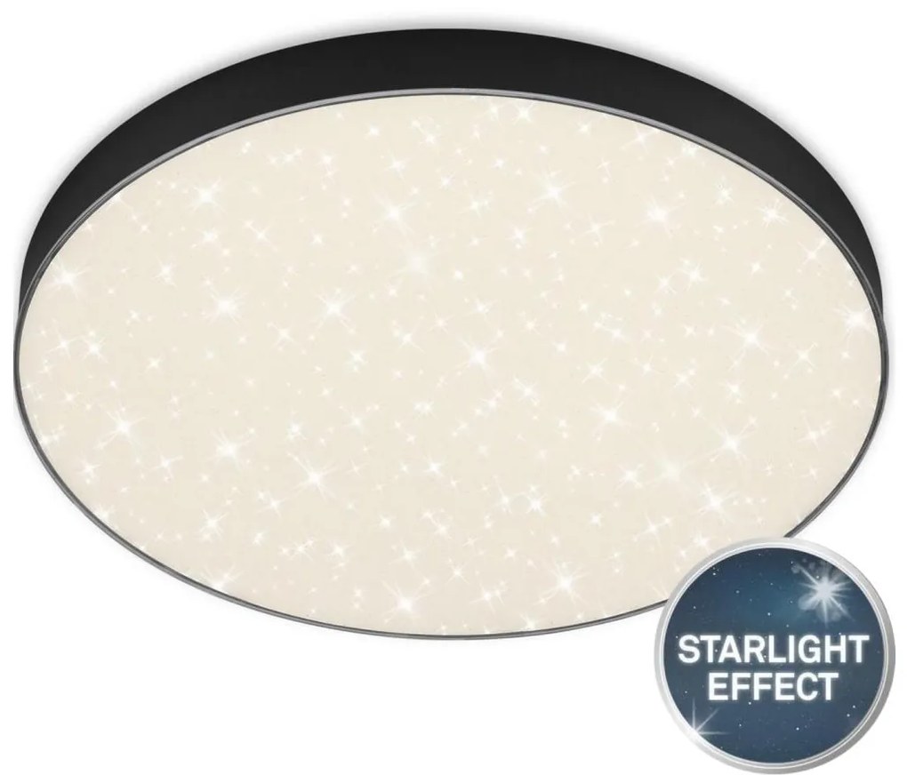 Briloner | Briloner 7075-415 - LED Stropní svítidlo STAR SKY LED/24,5W/230V pr. 38 cm černá | BL1630