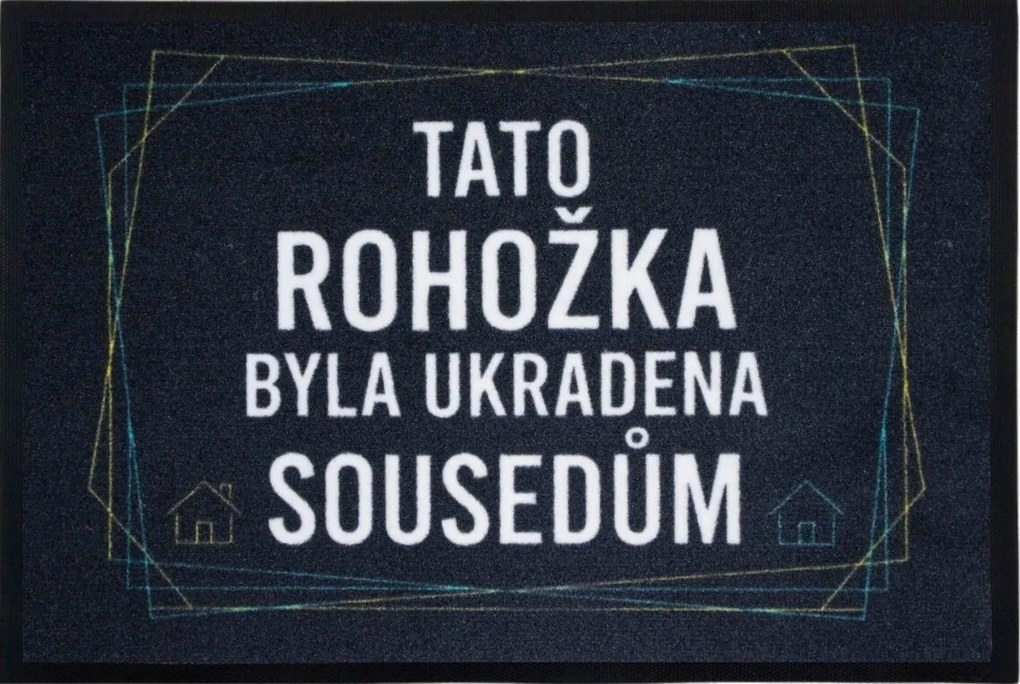 Mercury Flooring, Tato rohožka byla ukradena sousedům 40x60 cm - na ven i na doma, 40x60, černá