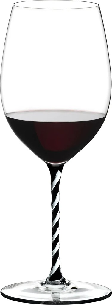 Riedel Sklenice Cabernet/Merlot Black and White Twisted Fatto a Mano