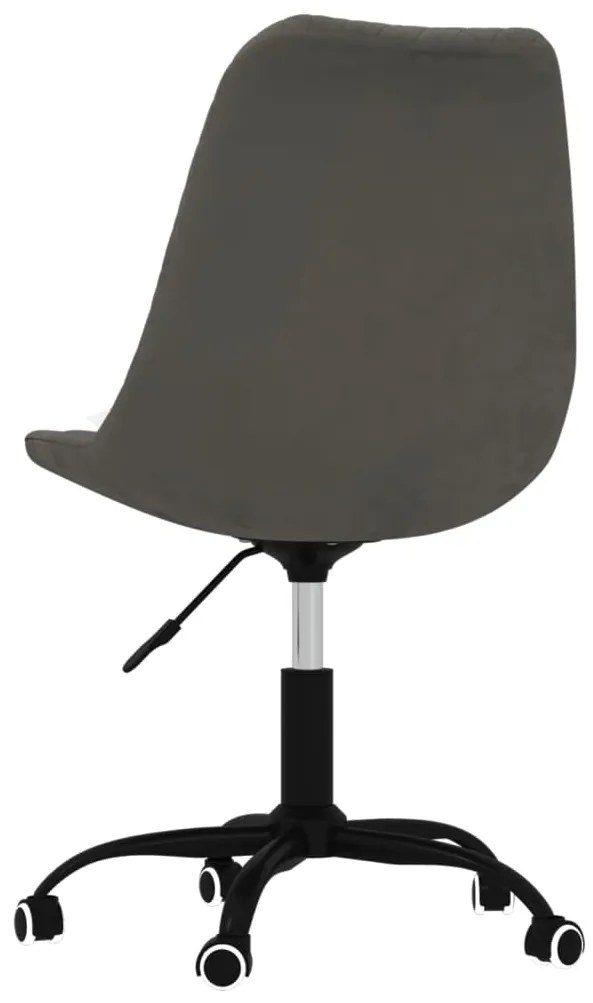 Otočné jídelní židle 2 ks tmavě šedé textil,  338395
