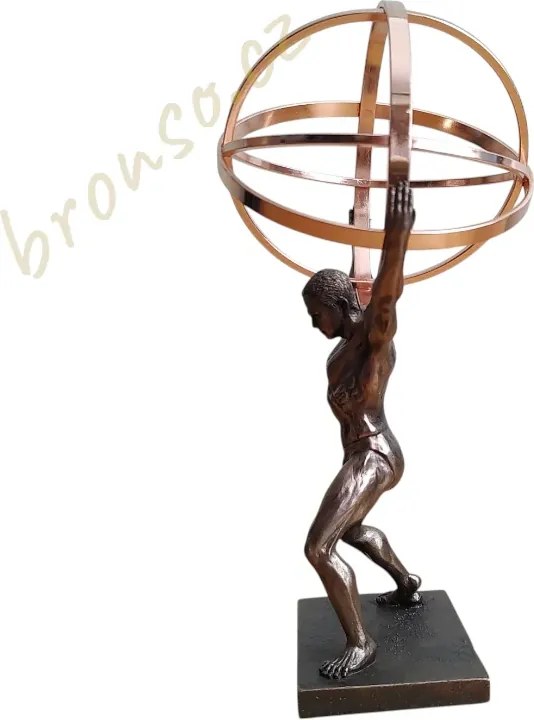 Atlas s globem – dekorativní soška řeckého titána Veronese WU76696A4