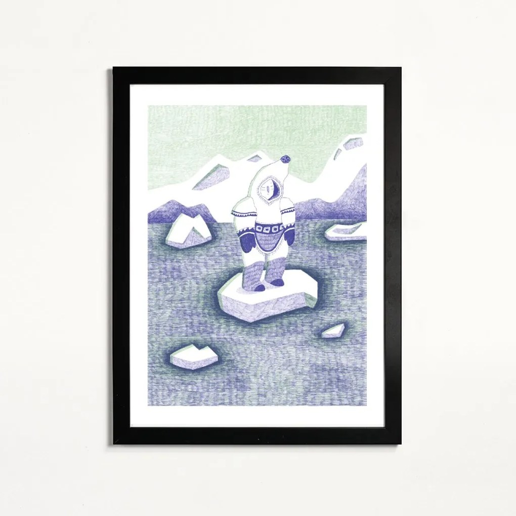 Pavla Baštanová | Eskymák Rám: Bílý, Velikost: 30 x 20 cm