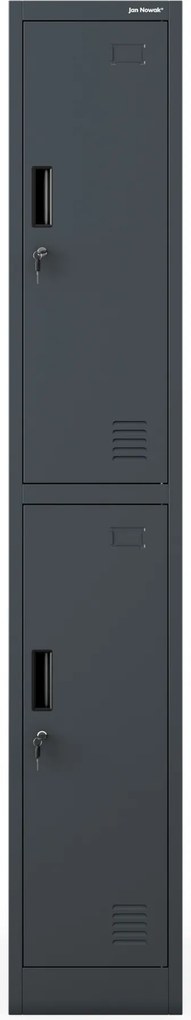 Šatní skříň pro zaměstnance antracitová, 316,5x1850x450 mm: IGOR 1 Plus
