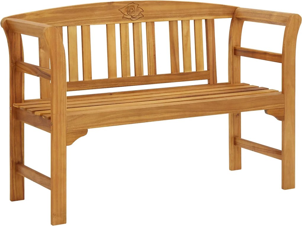 Zahradní lavice 114 cm masivní akáciové dřevo 316497
