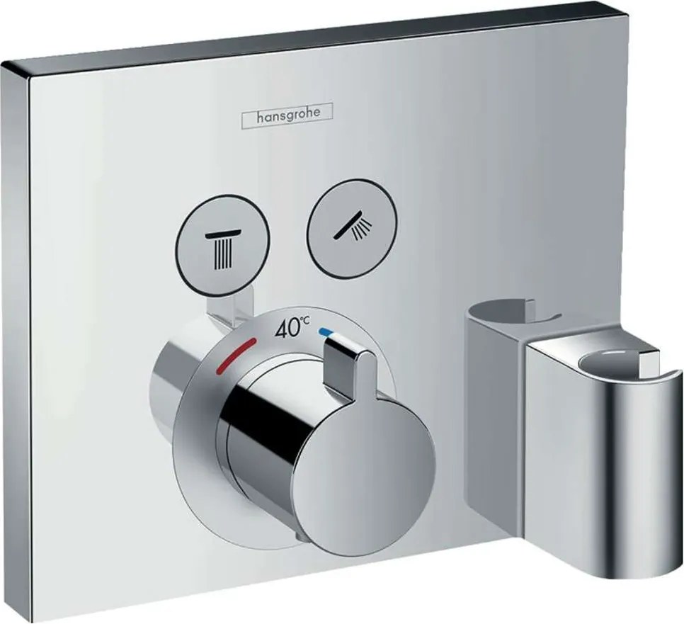 Hansgrohe Shower Select - Termostatická baterie pod omítku, se 2 výstupy, chrom 15765000