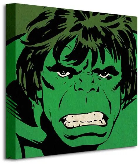 Obraz na plátně Marvel Comics (Hulk Closeup) 40x40cm WDC95451
