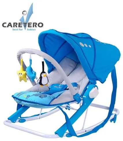 CARETERO | Caretero Aqua | Dětské lehátko CARETERO Aqua blue | Modrá |