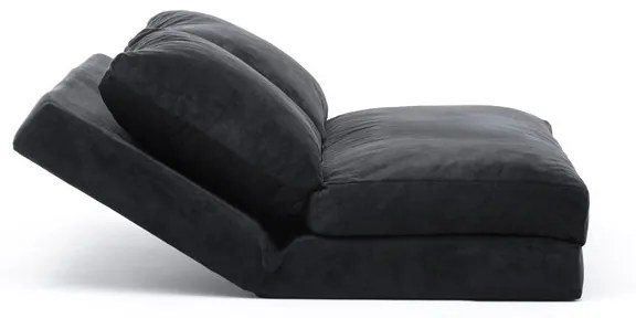 Designová rozkládací pohovka Wandella 120 cm černá