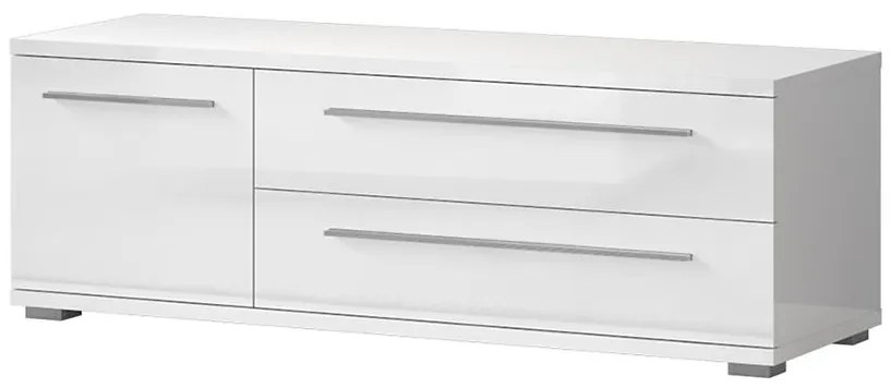 Tv Stolek Piano TV135-1K2F/PN-70/KA/70 crystal white