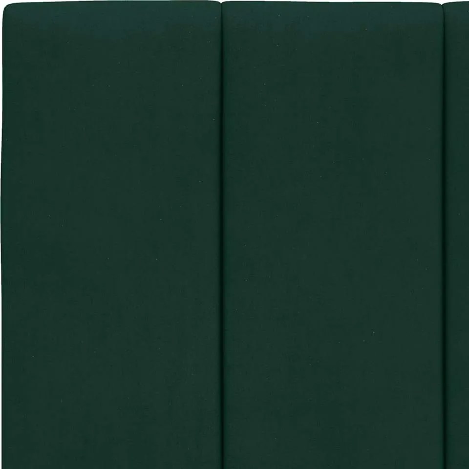 Postel s matrací Hanko tmavě zelená 100 x 200 cm samet 3208583